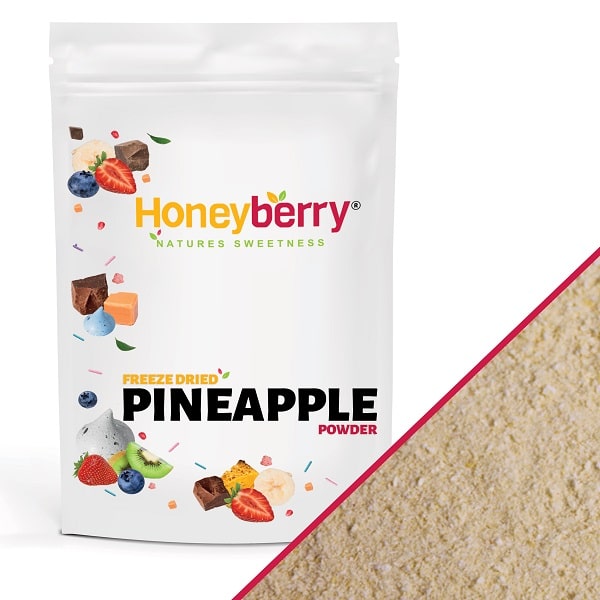 Freeze Dried Pineapple Powder - Honeyberry International Freeze Dried Pineapple Powder - Honeyberry International