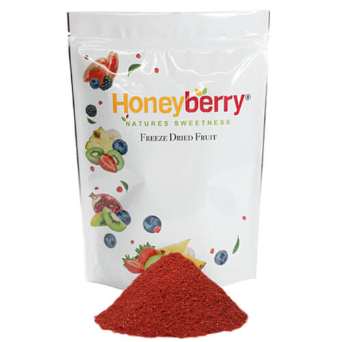 Freeze Dried Strawberry Powder - Honeyberry International Freeze Dried Strawberry Powder - Honeyberry International