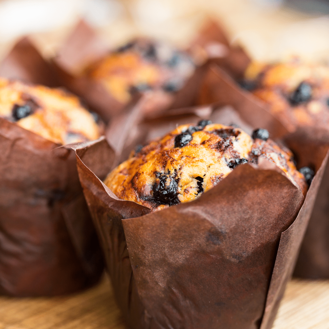 Wild Blueberry & Lemon Muffins - Honeyberry Solutions